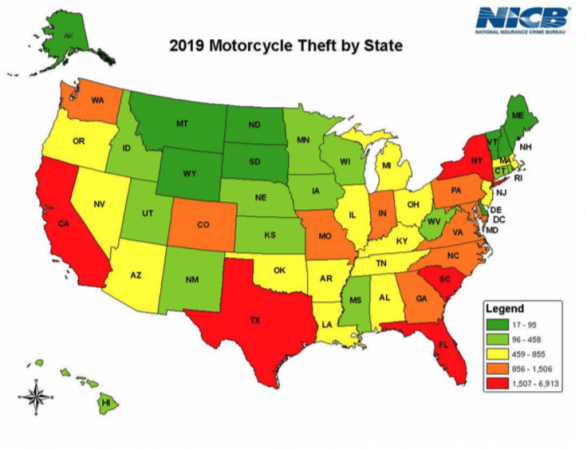 Bike Thefts Decline In 2019, New England A Safe Region