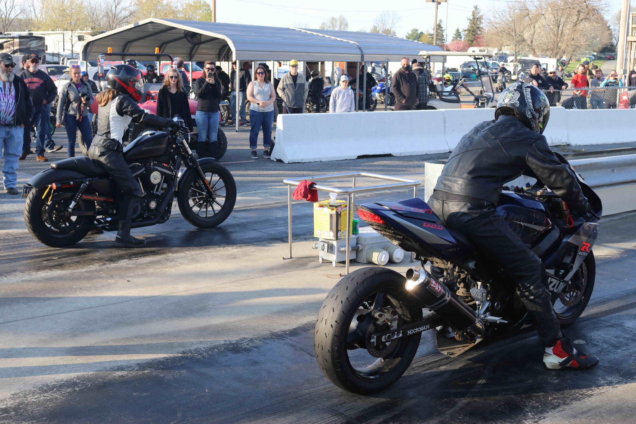Video: Drag Races At Reading Motorcycle Club
