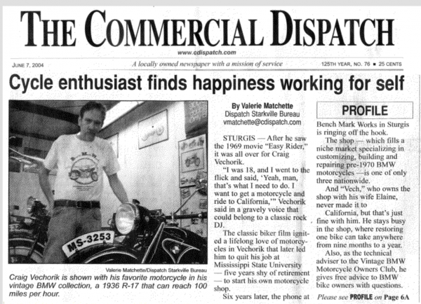 Max BMW Buys Vintage Parts Supplier Bench Mark Works