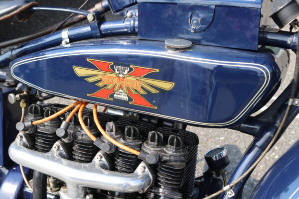 Henderson DeLuxe Stands Out As Only Bike At Car Show